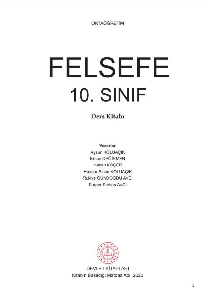 10. Sınıf Felsefe Ders Kitabı Meb Yayınları Pdf