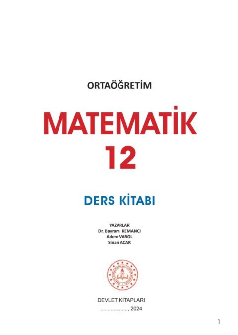 12. Sınıf Matematik Ders Kitabı Meb Yayınları Pdf